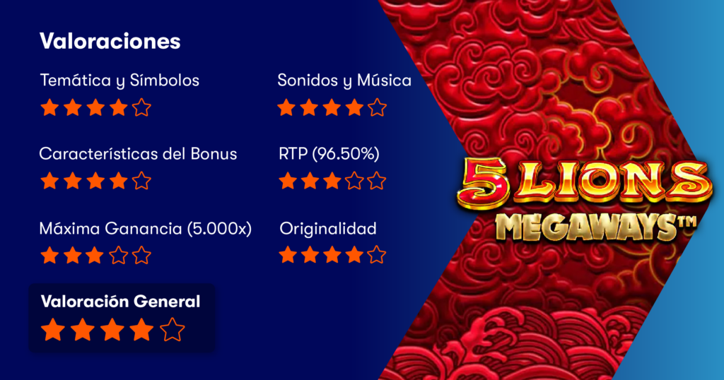 5 Lions Megaways – Slot Review | Betsson